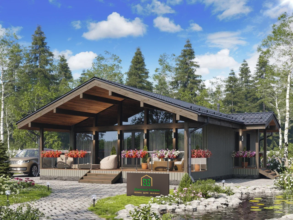 Дом из тёплой керамики Fin 90-2 90 м2 от 64 846 руб/м2 - фото, цена ...